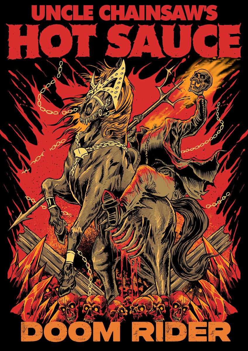 Doom Rider 5oz – Uncle Chainsaw's Hot Sauce